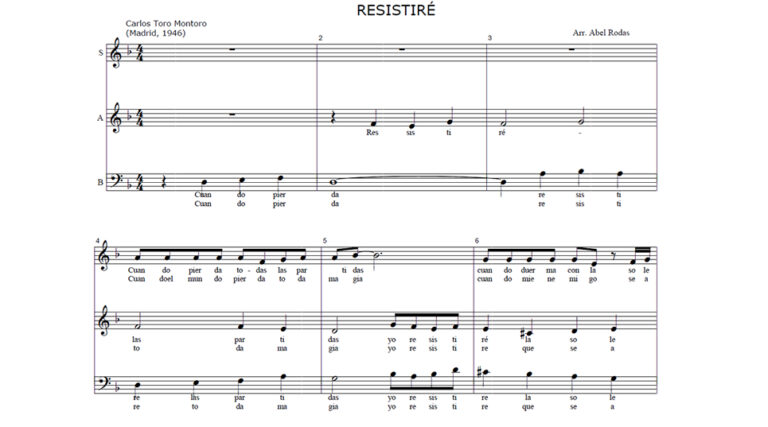 Resistiré – ||: Recurso Coral