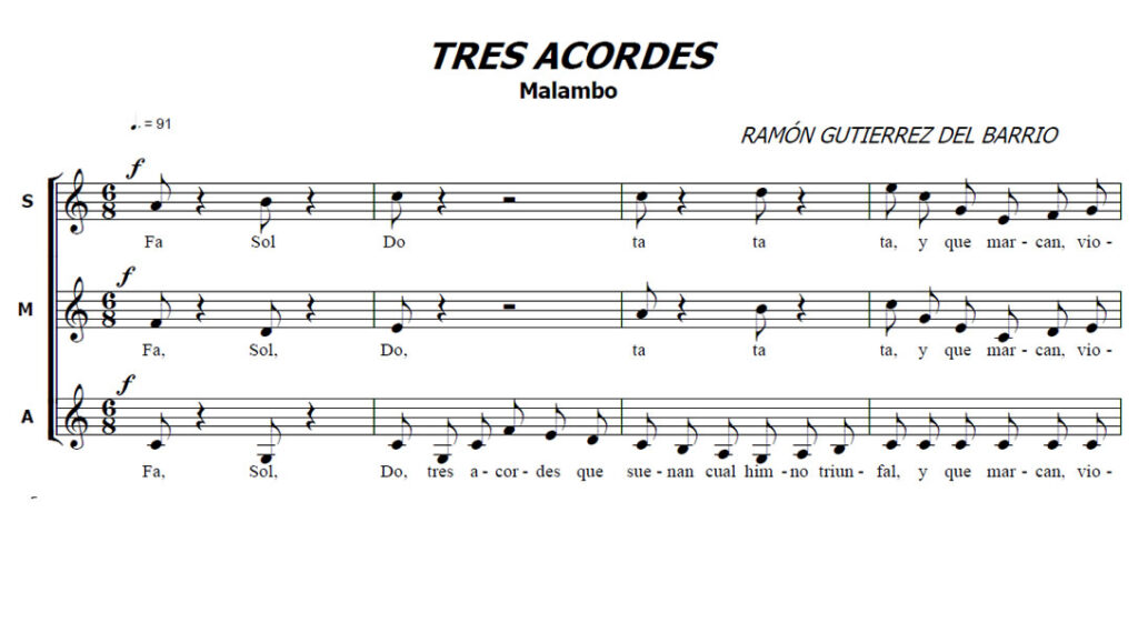 Tres Acordes – ||: Recurso Coral
