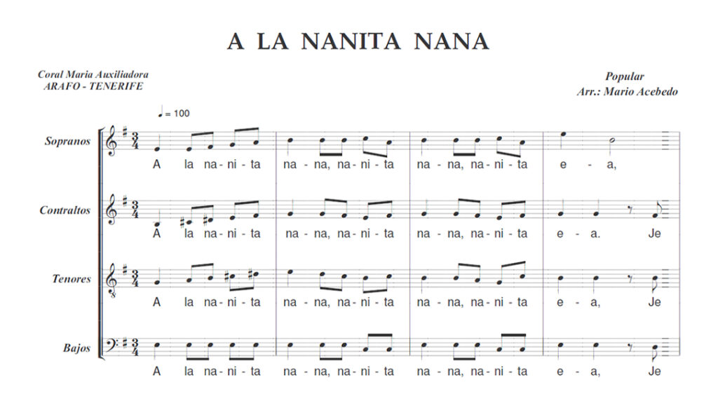 A la nanita nana – ||: Recurso Coral