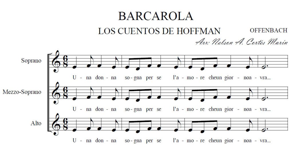 Barcarola - ||: Recurso Coral