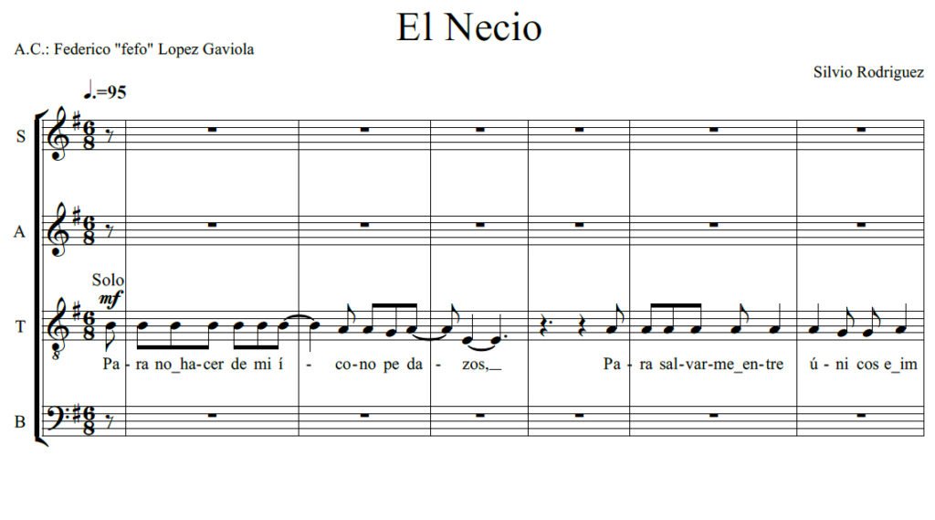 El Necio - ||: Recurso Coral
