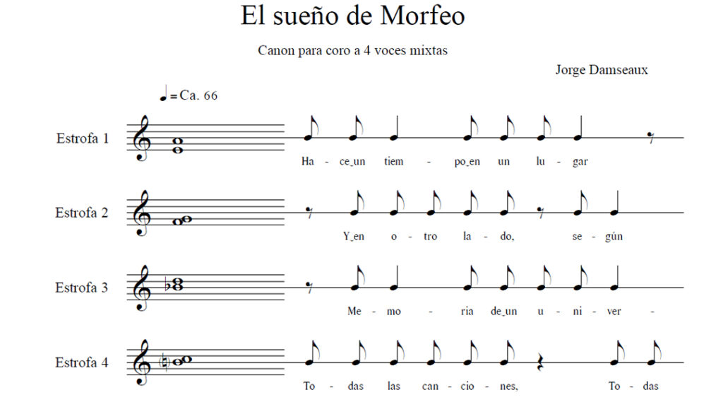 El sueño de Morfeo – ||: Recurso Coral