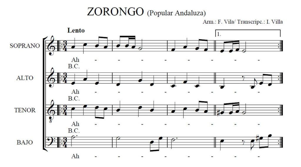 Zorongo – ||: Recurso Coral