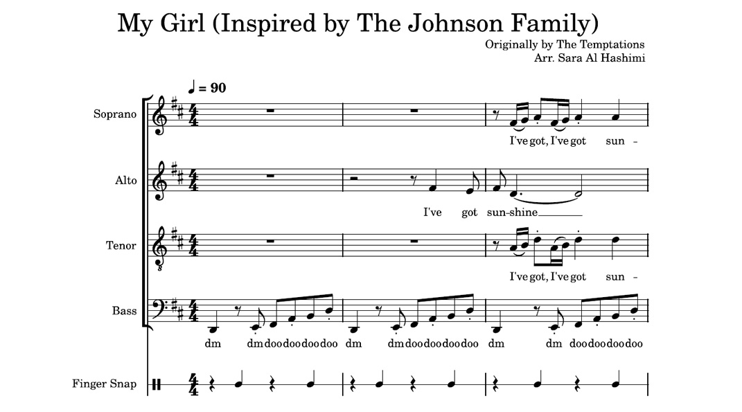 My Girl – ||: Recurso Coral